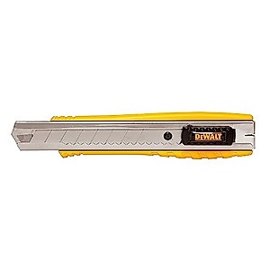 DEWALT Utility Knife, Heavy Duty Cutter with Snap-Off Blade, 18mm (DWHT10038)