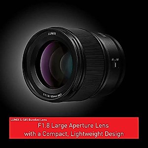 Panasonic LUMIX S5 Full Frame Mirrorless Camera (DC-S5KK) with LUMIX S Series 85mm F1.8 L Mount Interchangeable Lens (S-S85)