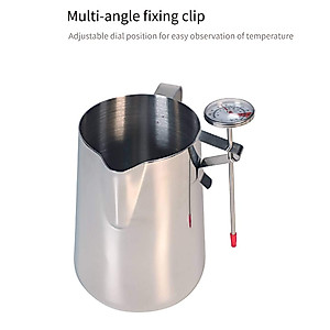 1Pc Kettle Clip on Dial Thermometer Home Brew Wine Beer Thermometers Stainless Steel Hot Liquid Milk Kitchen Cooking Probe Yogurt Temperature