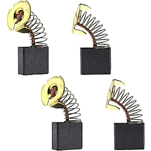 PAOSDKSUI (4/pack) CB204 Carbon Brush fist For Makita GA7021 Powertools - With Automatic Stop, Spring, Cable and Connector - Replaces 191953-5, 191957-7, CB-203 & CB-20 (0.28 * 0.71 * 0.63 inch)