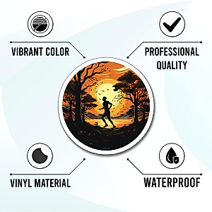 Pack 50 Pcs Track and Field Running Stickers for Water Bottles Waterproof Laptop Computer Phone Case Scrapbooking Teens Adults Men Girls Aesthetic Sticker Packs Small Vinyl Decals