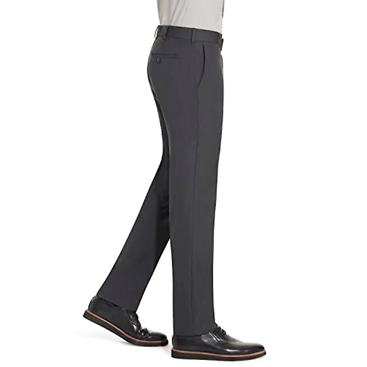 Van Heusen Men's Traveler Slim Fit Pant, Charcoal, 30W X 32L