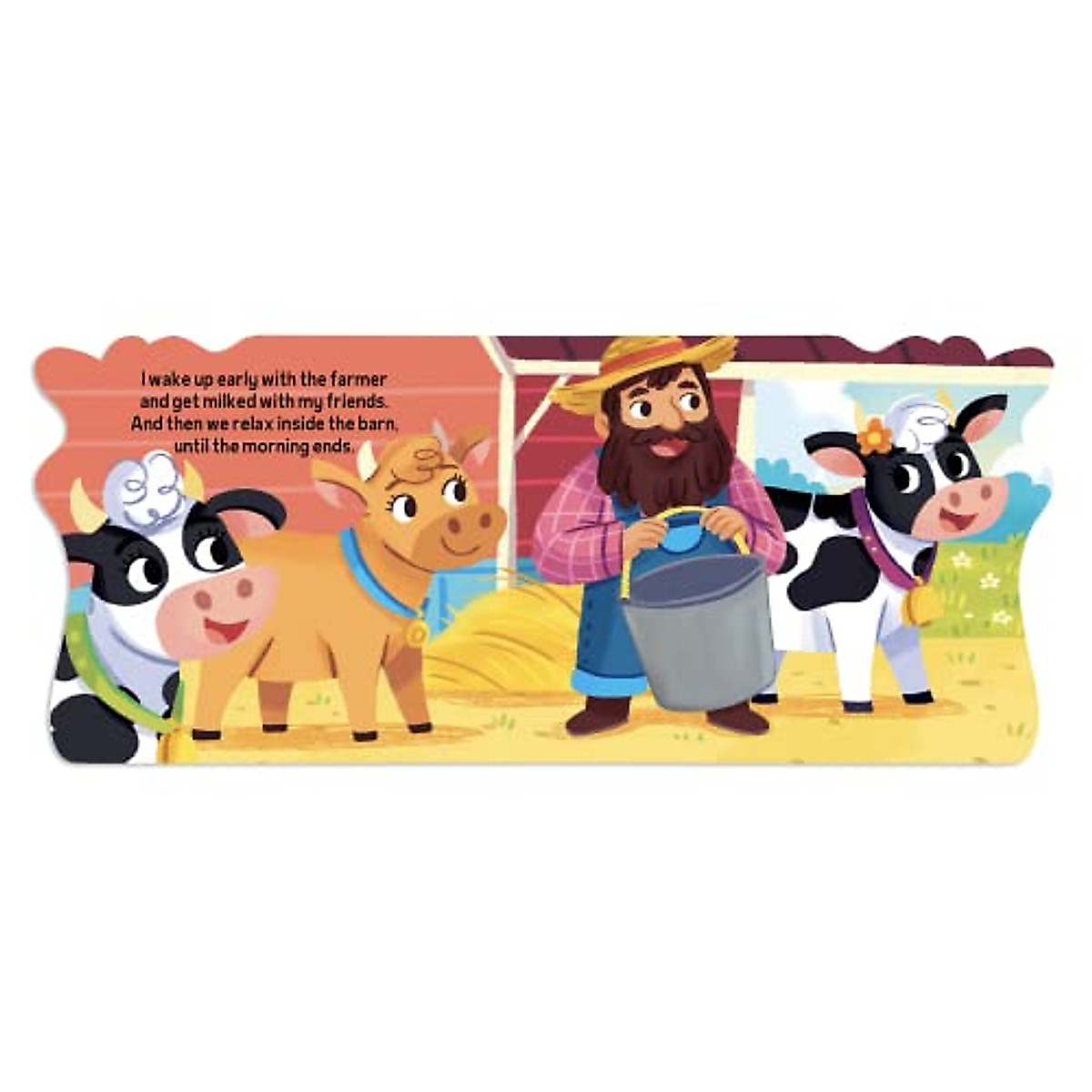 Farm Days with Cow - Touch and Feel Board Book - Sensory Board Book