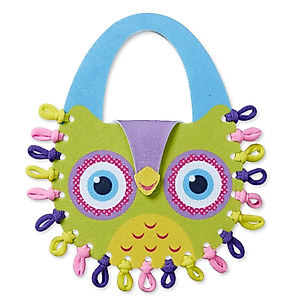 Melissa & Doug Loop It! Beginner Craft Kit - Owl Tote | Arts & Crafts | Age +3 Years | Gift for Boy or Girl
