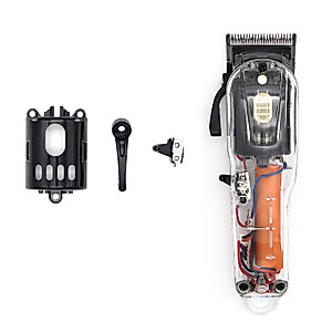 Anrom Hair Clipper Accessories DIY 3PCS, Dial Button, Switch, Motor Cover Replacement Parts for Wahl 5-Star Series Magic Clip Clipper # 8148, 8591 (Black)