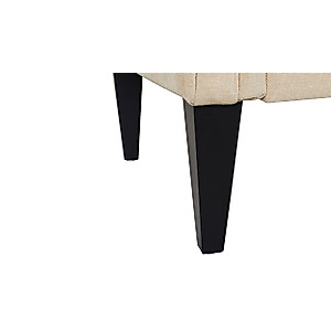 Jennifer Taylor Home Harrison Tufted Roll Arm Lorilee Lounge, Beige Chenille