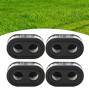 4PCS Air Filter Lawn Mower Filter Replacement Air Cleaner Cartridge Filter Rubber 798452 593260 for 500EX 550EX 625E 675 625EX 675EX 675EXI 725EXI 09P000 09P702