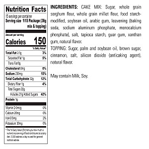 Krusteaz Gluten Free Baking Mix, Cinnamon Swirl Crumb Cake & Muffin Mix, Gluten Free with No Artificial Flavors, Colors or Preservatives, 20 Ounce (Pack of 2)