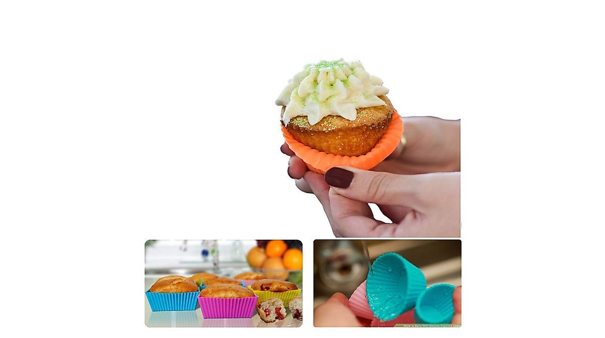 Jumbo Silicone Cupcake Liners - 30-Pack for Baking Fun