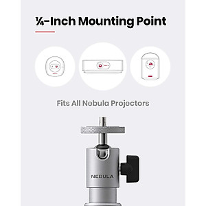 NEBULA Anker Cosmos Projector Stand, Fits All Projectors, ¼-Inch Mounting Bracket, Mini Wall or Ceiling Projector Mount