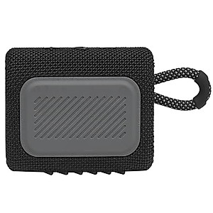 JBL GO 3 Waterproof Ultra Portable Bluetooth Speaker Bundle with gSport Deluxe Hardshell Case (Black)