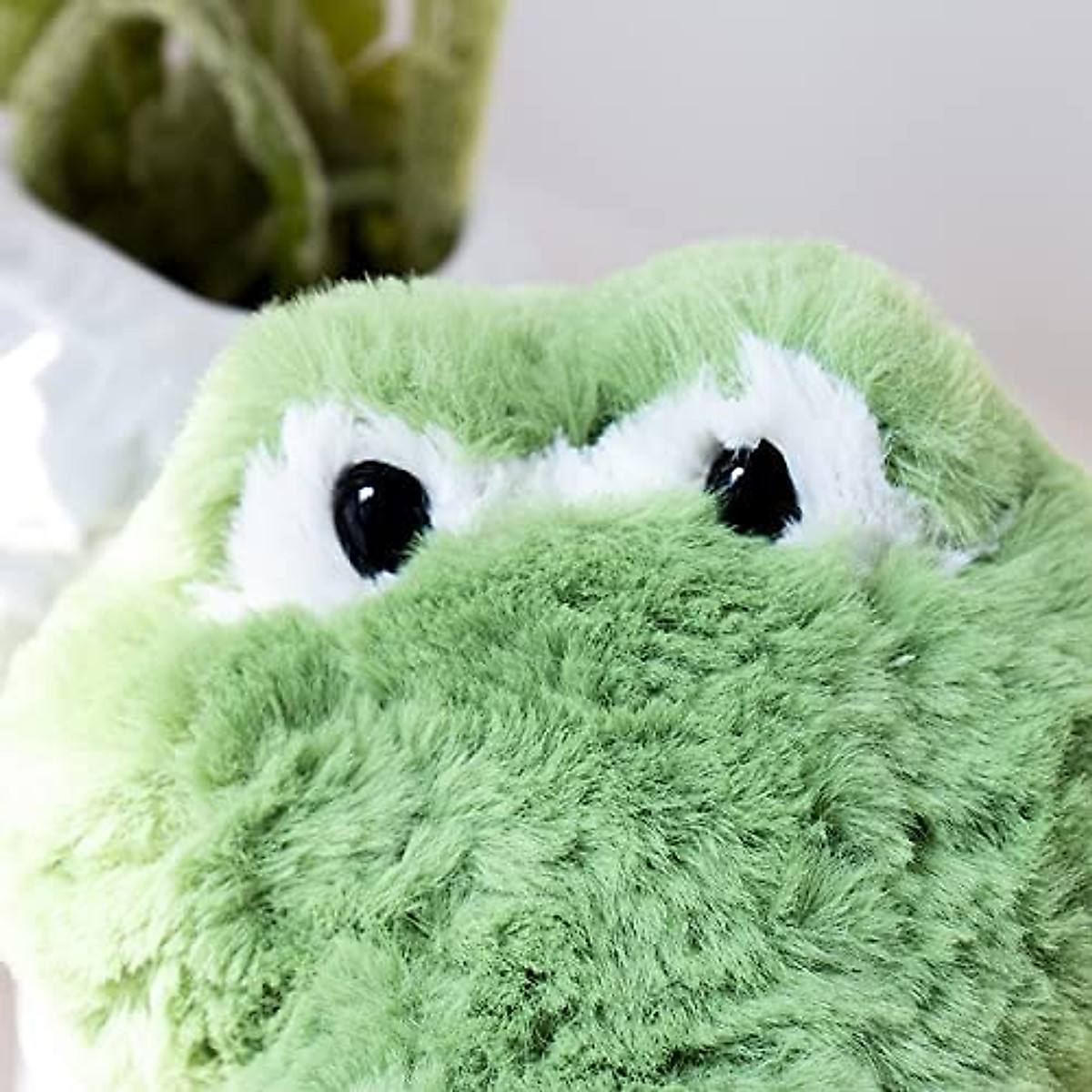 LIJIUSM Plush Toys for Kids Cartoon Velvet Animal Stuffed Toys Festival Birthday Gifts for Girls Boys (Green Crocodile - 36cm)