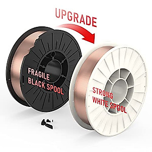 YESWELDER ER70S-6 .035-Inch on 10-Pound Spool Carbon Steel Mig Solid Strong ABS Plastic Spool Welding Wire