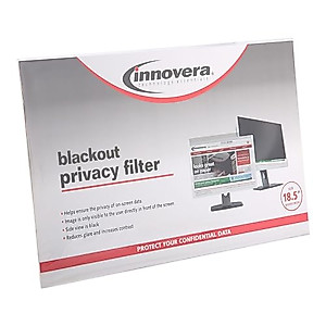 Innovera Blackout Privacy Filter for 18.5" Widescreen Flat Panel Monitor, 16:9 Aspect Ratio