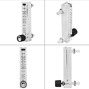 LZQ-7 Flowmeter 2-20LPM Flow Meter Oxygen Air Gas Regulator Acylic Flowmeter Oxygen Air Flow Meter with Control Valve for Measuring Controlling