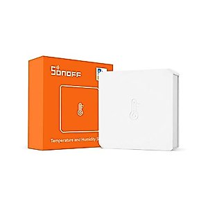SONOFF SNZB-02 ZigBee Mini Indoor Temperature and Humidity Sensor for Checking the Room Climate, SONOFF ZigBee Bridge Required, Indoor Thermometer Hygrometer with Alert, Works with Alexa, Google Home
