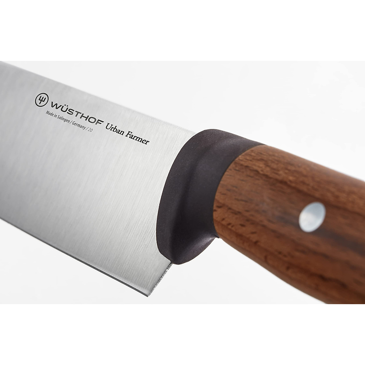 Wusthof Urban Farmer 5" Hollow Edge Santoku Knife, Brown