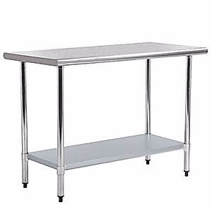24" x36" Stainless Steel Kitchen Work Table Commercial Kitchen Restaurant Table
