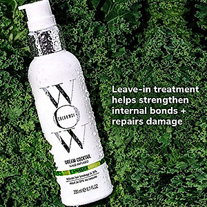 Color Wow Dream Cocktail Kale Infused – 50% stronger hair in a single use; Clinically proven to reduce breakage by 50%; Powerful heat protectant; Helps repair split ends
