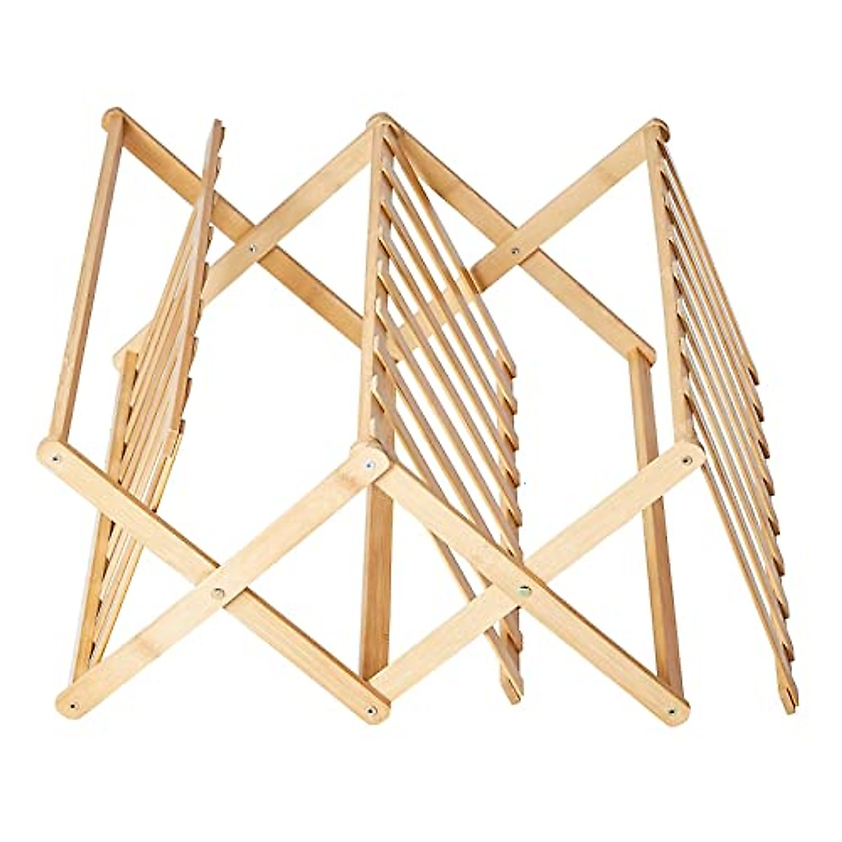 Qmkmyy Foldable Bamboo Shoe Racks 3 Tiers for Entryway Multi Tier Shoe Organizer Rack Multifunctional Storage Free Standing Shelf