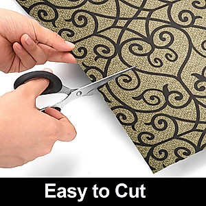 AiBOB Under The Sink Mat, 24 X 36 in, Durable Premium Mats Protect Kitchen and Bathroom Cabinets, Waterproof Absorbent Shelf Liner, Black