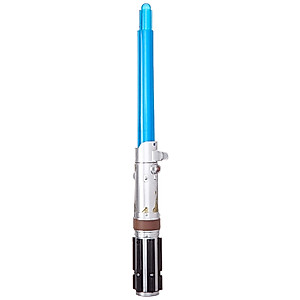 Star Wars Rey Electronic Blue Lightsaber Toy for Ages 6 & Up with Lights, Sounds, & Phrases Plus Access to Training Videos