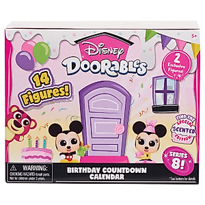 Disney Doorables Countdown to Birthday Calendar, Collectible Blind Bag Figures, Kids Toys for Ages 5 Up, Amazon Exclusive by Just Play