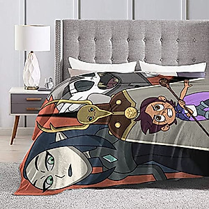 The Owl House Flannel Blanket Lightweight Cozy Bed Blankets Soft Throw Blanket Fit Couch Sofa Suitable for All Season60 X50