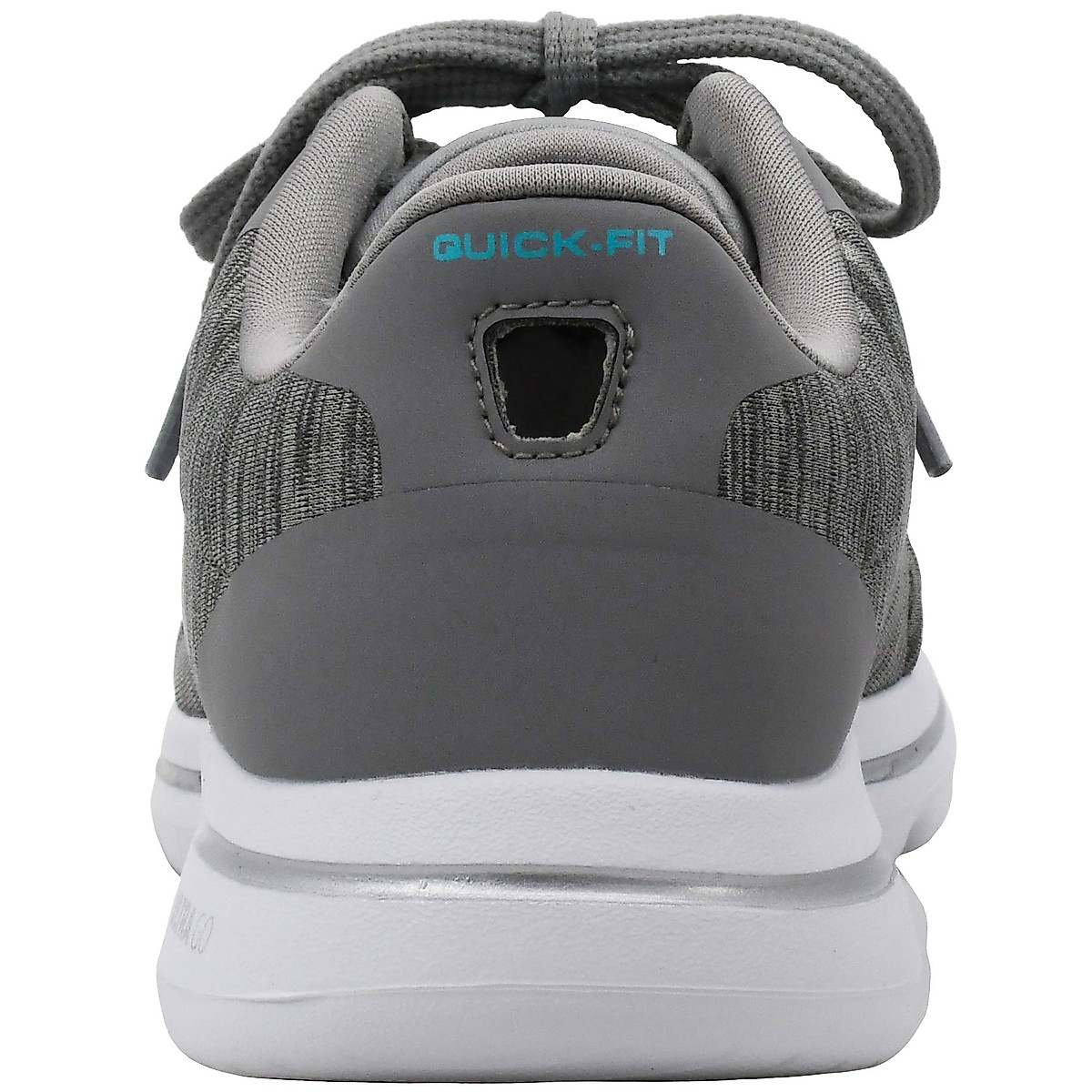 Skechers Women's Go Walk 5-True Sneaker, Grey/Light Blue, 7.5 M US