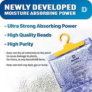 Dry & Dry 5 Pack[14 OZ] Premium Moisture Absorbers Dehumidifiers for Home Dehumidifier for Basement Dehumdifiers for Bedroom Small Dehumidifiers - Dehumidifiers Moisture Absorber