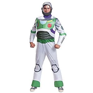 Disguise mens Disney Pixar Lightyear Buzz Space Ranger Costume, Official Disney Lightyear Outfit Adult Sized Costumes, As Shown, Men s Size Large 42-46 US