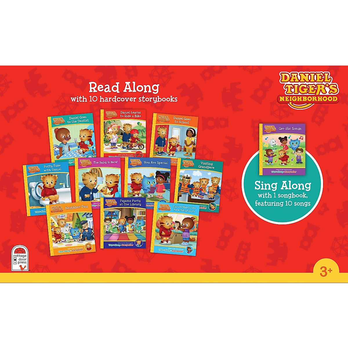 Daniel Tiger's Neighborhood Interactive Electronic Take Along Storyteller with 11 books (Daniel Tiger's Neighborhood Children's Interactive Story and Song Carry Along Player With Books)