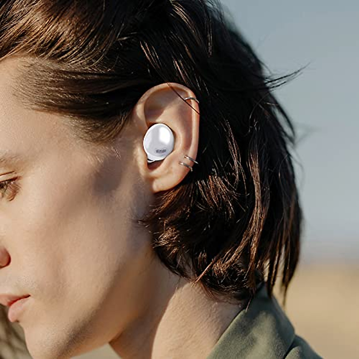 ROLEES Ear Tips for Galaxy Buds Pro, 6 Pairs Double Flange Silicone Eartips Earbuds Earplug Replacement Accessories Compatible with Samsung Galaxy Bus Pro S/M/L Size (White)