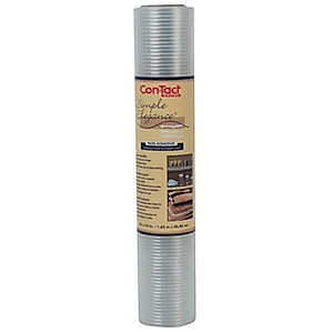 Kittrich Corp 06F-C8Q01-06 Con-Tact Brand Nonadhesive Clear Ribbed Shelf Liner