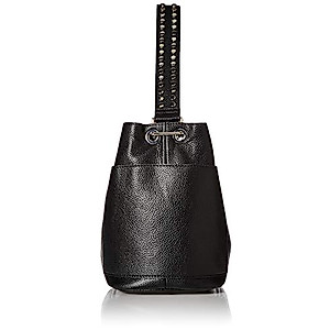 Steve Madden womens Boho Bucket Hobo Bag, Black, One Size US
