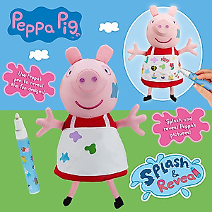 Peppa Pig Splash & Reveal Peppa, Preschool Soft Toy, Creative Play, Gift for 2-5 Year Old
