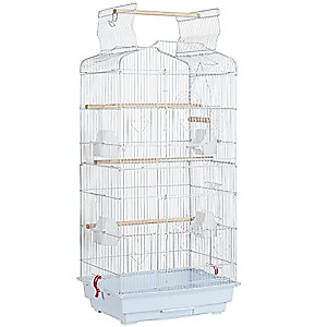 Yaheetech 41-Inch Portable Hanging Flight Bird Cage for Small Parrots Quaker Cockatiels Sun Parakeets Green Cheek Conures Finches Canary Budgies Lovebirds Travel Bird Cage