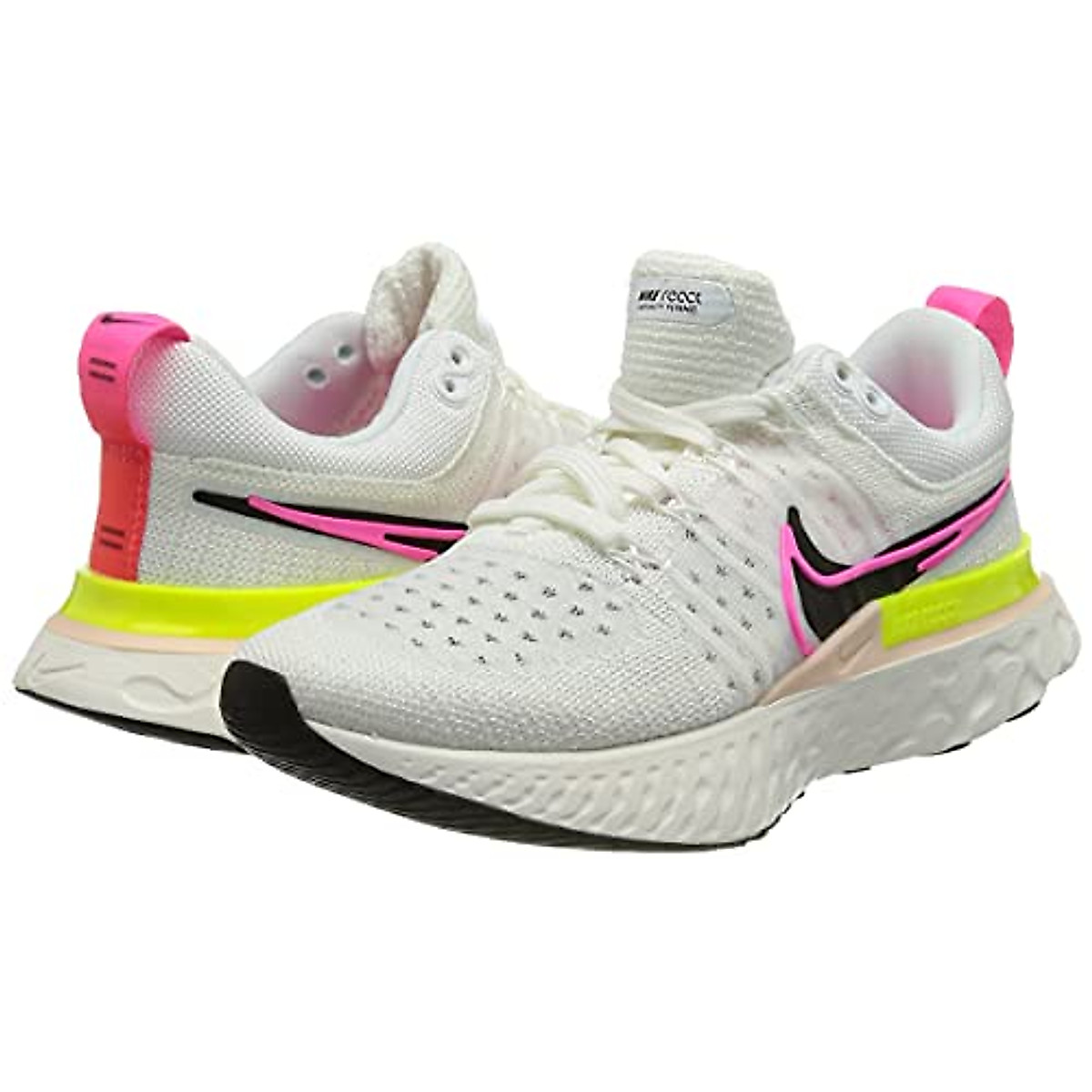 Nike Women's Running Shoes, Multicolor White Black Sail Pink Blast, 8 US