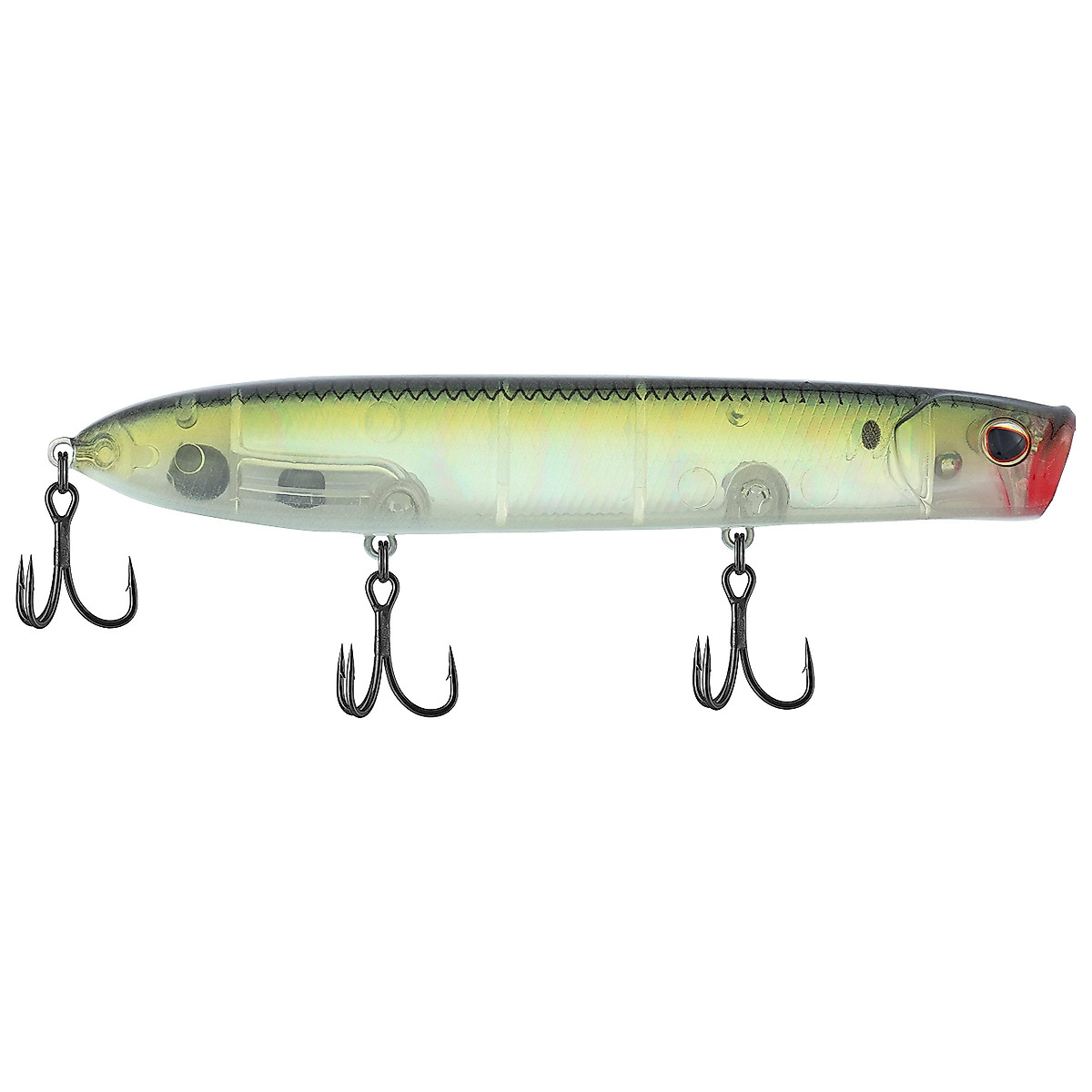 Berkley Cane Walker Topwater Fishing Lure, Pilchard, 4/5 oz, 125mm Topwater, Heavy Tail Weight for Long-Distance Casting, Equipped with Fusion19 Hook