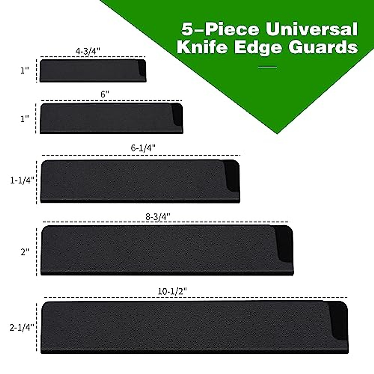 5/10/20pcs Universal Knife Edge Guards Set, Non-BPA Knife Sheath, Waterproof Abrasion Resistant Felt Lined Knife Cover Sleeves Knife Protectors, Gentle on Your Blades(5pcs)