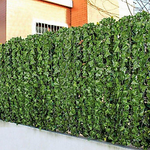A-DECOR 84 ft-12 Pack Artificial Ivy Garland Hanging Vines for Bedroom Wedding Party Green Decoration Wall Plants Jungle Leaves Faux Backdrop Decorative Leaf Foliage Face Greenery Fake Plant Decor