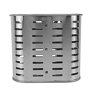 Cabilock Stainless Steel Utensil Holder Stainless Steel Kitchen Utensils Chopsticks Holder Drying Rack Basket Silverware Cutlery Organizer Rack for Countertop Utensil Drying Rack