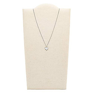 Fossil Women's Engravable Necklace, Color: Silver (Model: JF03330040)