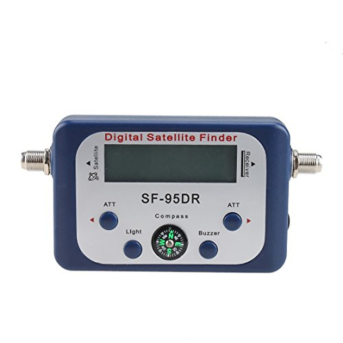 AGPtek Digital Satellite Signal Finder Meter for Dish Network Directv FTA with Compass and Audio Tone - Blue