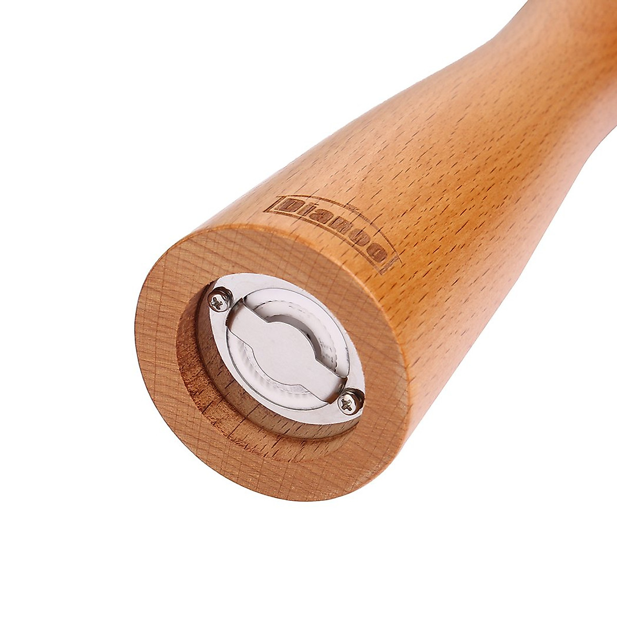 2PCS Dianoo Wood Pepper Grinder Salt And Pepper Mill Set Wooden Adjustable Shakers with Ceramic Core 8 Inch And 10 Inch