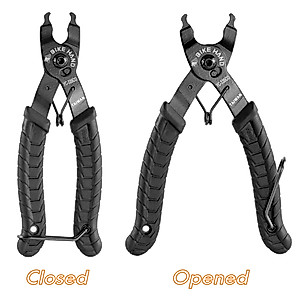 BIKEHAND Bike Bicycle Chain Master Link Pliers Tool - MTB Road Quick Link Remover Removal - Compatible with All Brands: for Shimano Sram KMC Chain - Standard