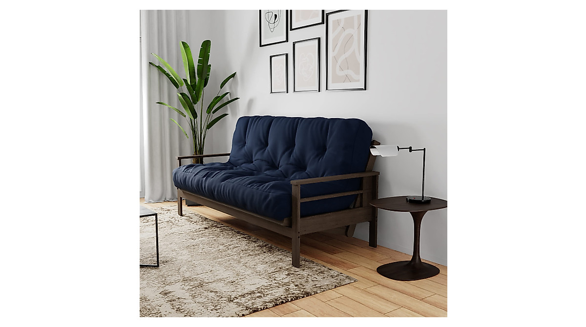 Royal Sleep 8" Foam Futon Mattress - Navy Queen Size