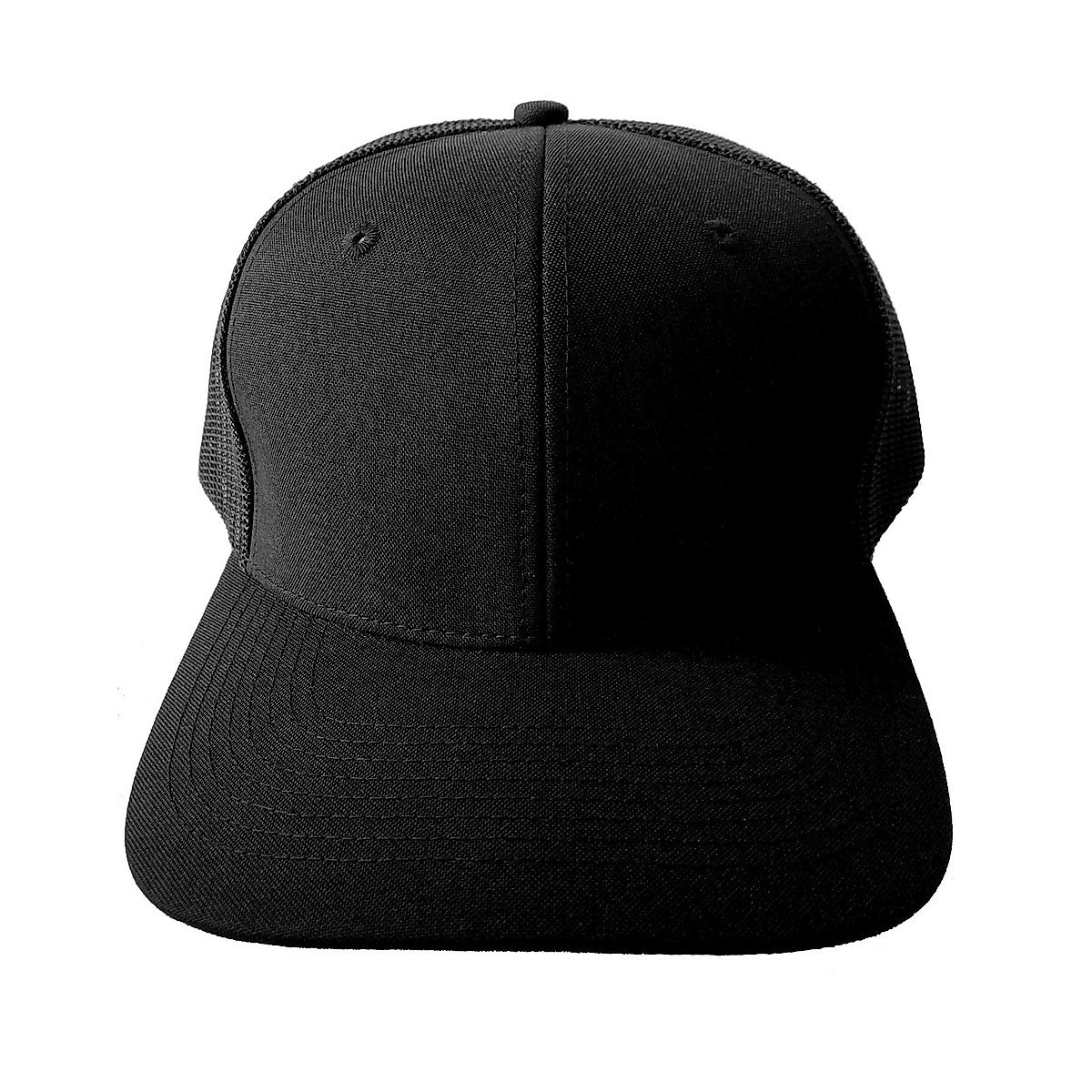 CYGTE XL, XXL Mens Oversize Extra Large Snapback Trucker Hat Mesh Adjustable Baseball Cap Blank Plain Cool Work Ball Caps for Big Heads -Black