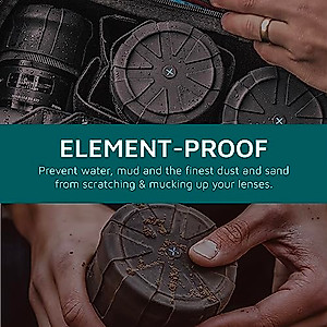 KUVRD - Universal Lens Cap, Version 1 - Fits 99% DSLR Lenses, Element Proof, Lifetime Coverage, 2-Pack