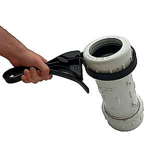 Boa BO13010 Constrictor Strap Wrench with 12" Body and 39" Strap, Black Powder Finish